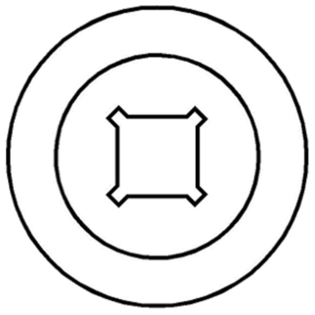 #10-9 X 2 1/2" Round Washer Head Wood Screw, #2 Phillips|Square Combo ...