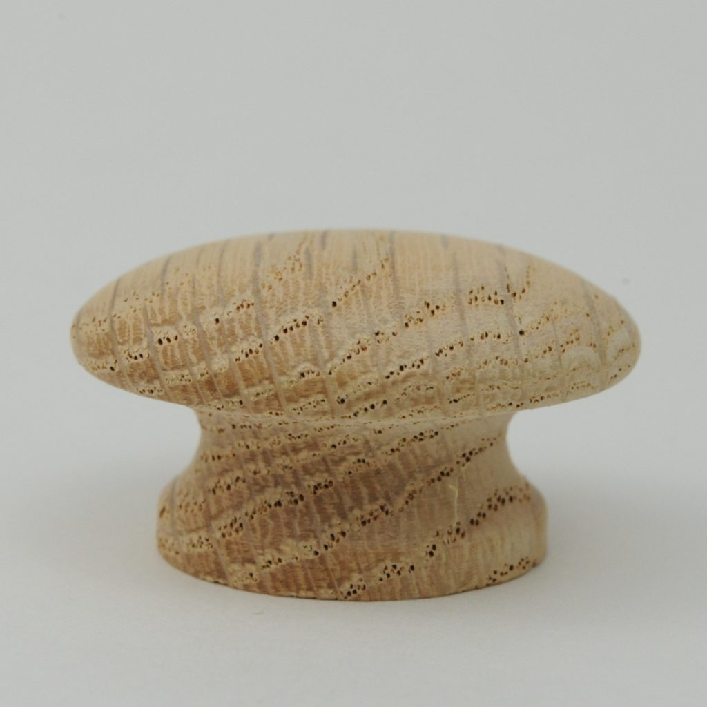1 1/4" Wooden Knob, Round, Birch, Raw - Rapid Start